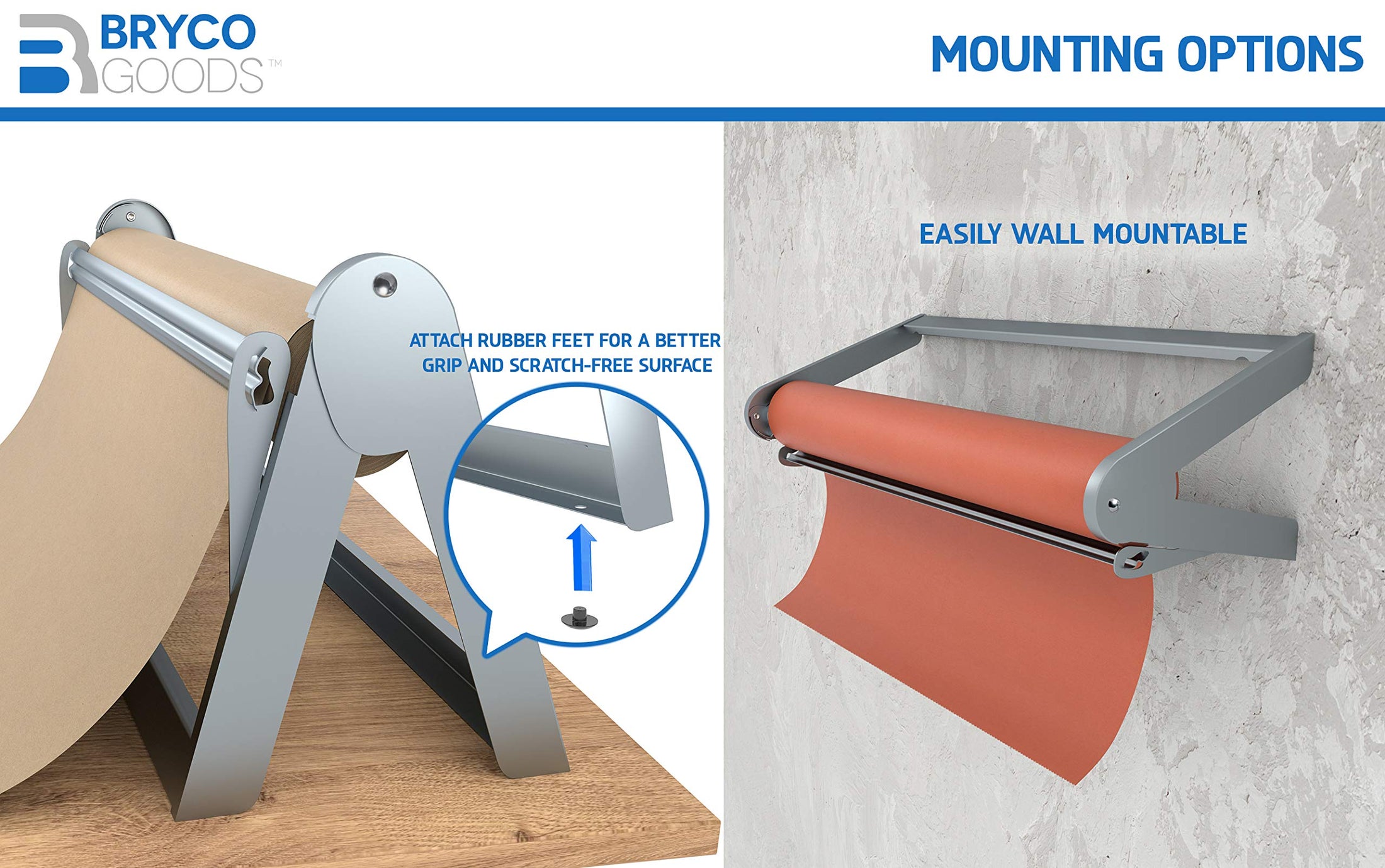 Paper Roll Dispenser and Cutter – Bryco